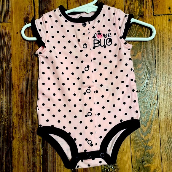 first moments | One Pieces | First Moments Polka Dot Love Bug Onesie ...